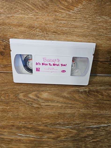 Barney Vhs Its Nice To Meet You Video Tape New Friends Oop Vtg 2003