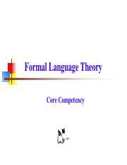 Formal Language Theory PP Pdf Formal Language Theory Core Competency Outlines Introduction To