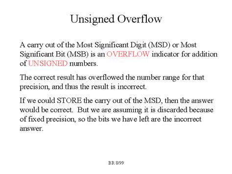 Unsigned Overflow