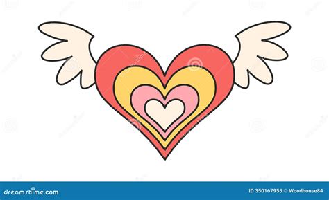 Angel With Heart Icon Element Of Angel And Demon For Mobile Concept