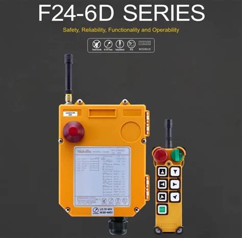 F24 6d Type Crane Industrial Machine Remote Control System Winch Use