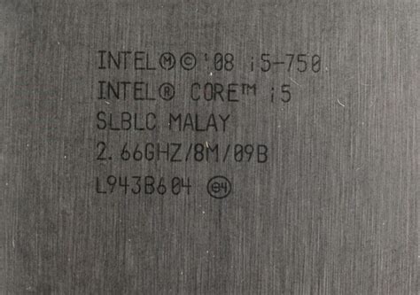 Intel Core I5 750 Quad Core Cpu Processor 2 66ghz 8m 2 5gt S Lga1156 Slblc Ebay