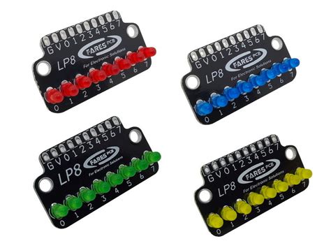 8 LED Active High Module LP8 Fares PCB
