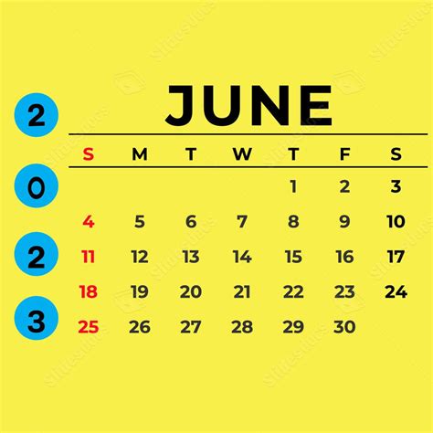 Month Of June Calendar