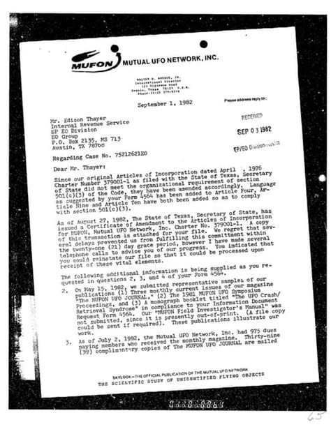 1982 Irs Acceptance Letter 22 Oct 82 Pdf