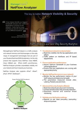 Netflow Analyzer Datasheet PDF