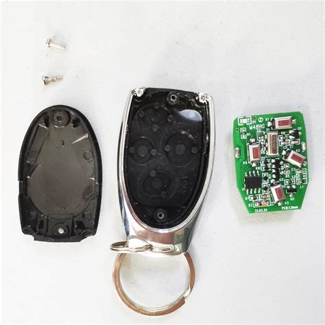 Universal 315mhz 433mhz Garage Door Metal 4 Button Remote Control
