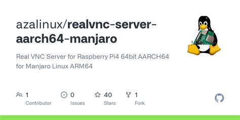 Github Azalinuxrealvnc Server Aarch64 Manjaro Real Vnc Server For