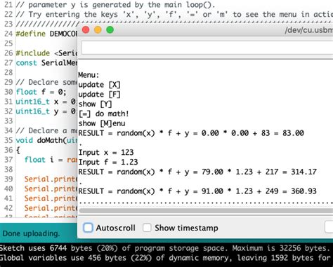 The Serialmenu Library Make Menus On Your Serial Console In Seconds