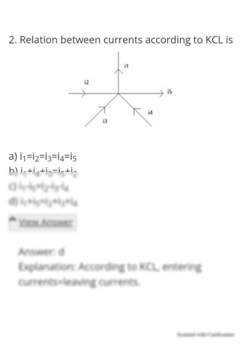 SOLUTION Kirchoffs Laws Mcqs Studypool