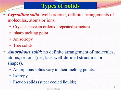 The Solid State For Class XII PPT