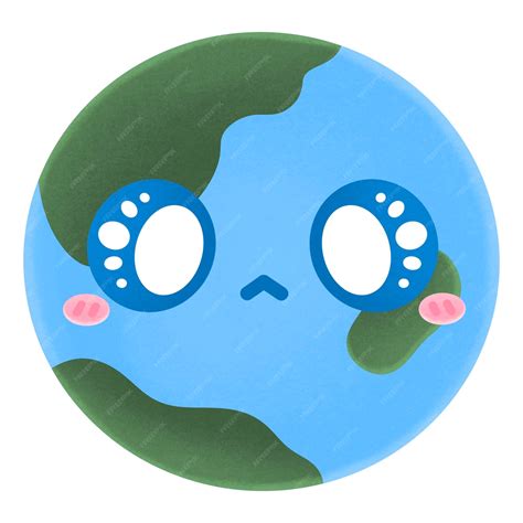 Premium Photo Earth Mascot Character Kawaii Cartoon Illustration Cute