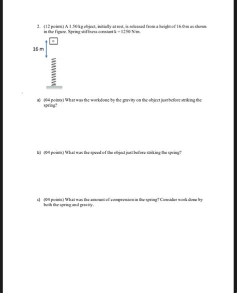 Solved Points A Kg Object Initially At Rest Chegg