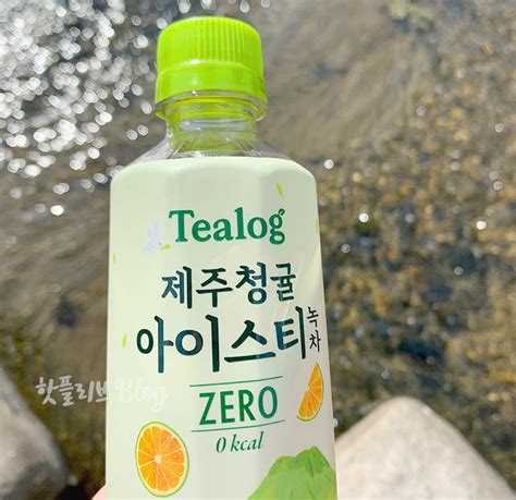 편의점음료 추천 제로 0칼로리 티로그 납작복숭아 제주청귤 아이스티 녹차 복숭아홍차 Tealog 네이버 블로그
