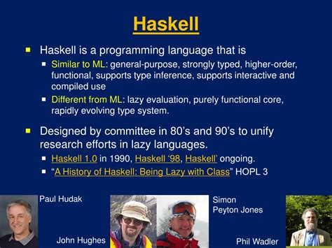 Ppt Evolution Of Programming Languages From Algol 60 To Haskell