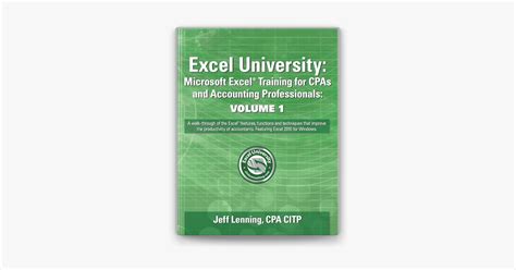 ‎excel university volume 1 by jeff lenning on apple books