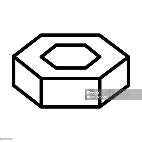 모양 컬렉션에서 육각 프리즘 아이콘 흰색 배경에 격리 된 얇은 선형 육각형 프리즘 프리즘 기하학적 윤곽 아이콘 라인 벡터 육각형