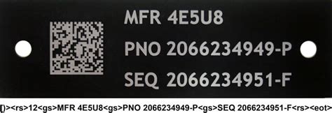 Mil Std 130 Construct 2 Iuid Labels Auburn Wa Jet City Laser