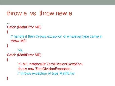 Exceptions Handling Try Catch Blocks Throwing Exceptions Ppt Download