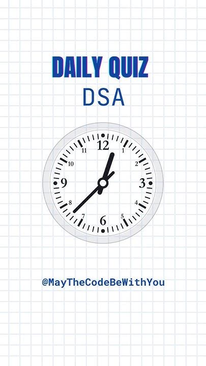 🗓️ Master Dsa With Daily Quiz Practice Quiz Lifo Computerscience Dsa Dsalgo Stack Youtube