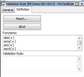 Defining Validation Rules Users Guide