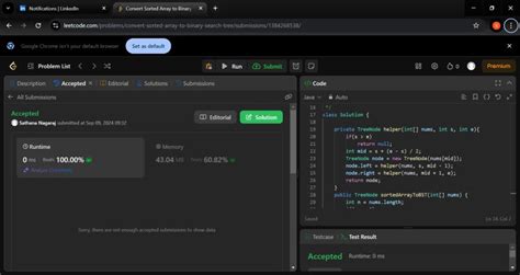 Sathana N On Linkedin Leetcode Java