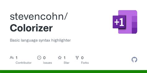 Github Stevencohncolorizer Basic Language Syntax Highlighter