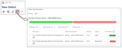 View Qtest Test Execution Data In Jira