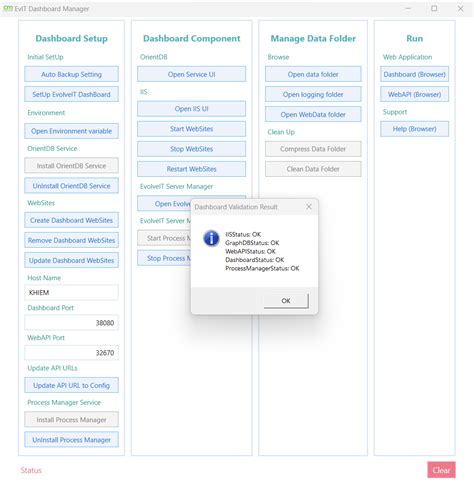 Dashboard Configuration Tool