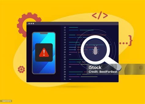 Debug Mobile Application Software App Development Concept Test And Fixing Application Mobile