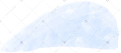 파란색 수채화 경사면 Png Svg