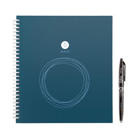 Rocketbook Wave Smart Notebook Dotted Grid Eco Friendly Notebook With 1 Pilot Frixion Pen