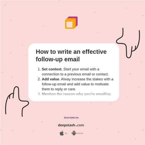 How To Write An Effective Follow Up Email Deepstash
