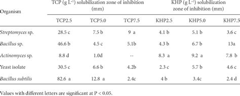 Phosphate Solubilization Of Diff Erent Phosphates By Bacterial Isolates Download Table