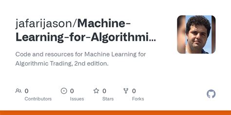 Github Jafarijasonmachine Learning For Algorithmic Trading Second