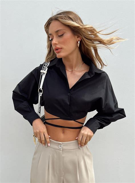 Rylen Long Sleeve Top Black