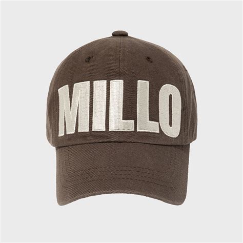 밀로 캐피탈 레터 볼 캡 코코아 위시버킷