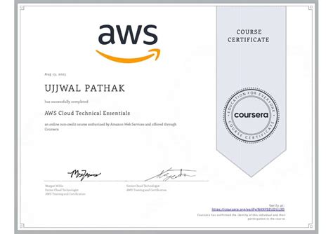 Ujjwal Pathak On Linkedin Aws Cloudcomputing Courseracertified Coursera
