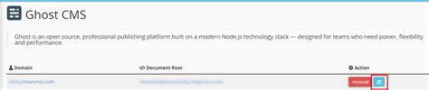 cara install ghost di hosting melalui softaculous apps installer
