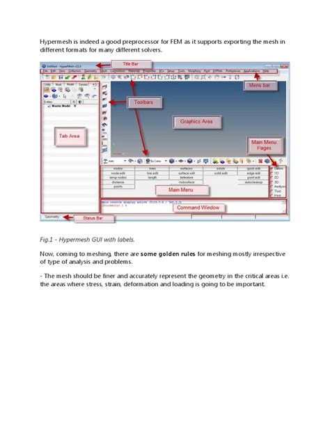 Basic Hypermesh Pdf Mathematics Geometry