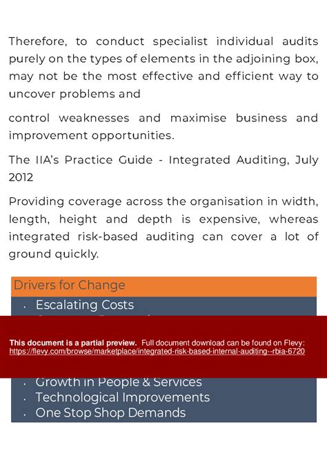 Integrated Risk Based Internal Auditing Rbia Pdf