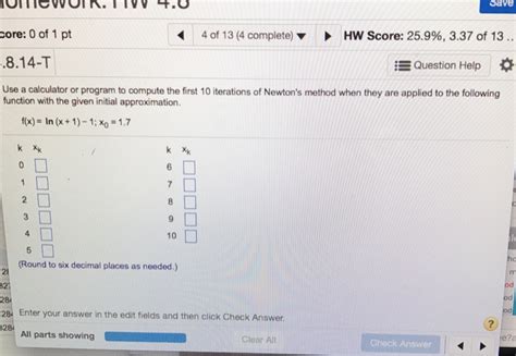 Solved Use A Calculator Or Program To Compute The First 10