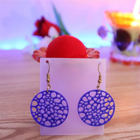 Laser Cut Unique Abstract Hoop Earrings Dxf File Free Download