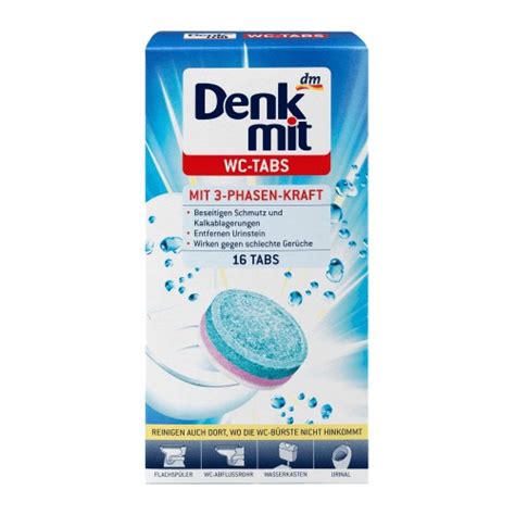 德國購 🇩🇪 德國代購『denkmit Dm』馬桶強效去污錠 尿垢尿石去除 發泡片 16入 馬桶清潔發泡錠 蝦皮購物