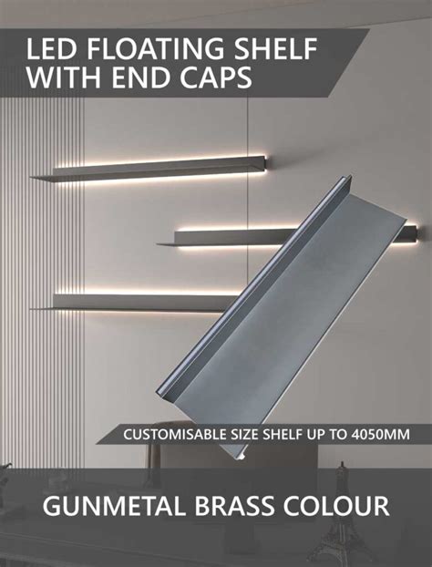 Led Floating Shelves Modern Lighting And Sleek Wall Display Nova Interior