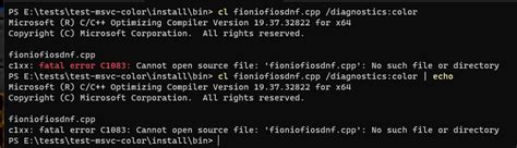Windows Color Diagnostics With Gcc Clang Msvc · Issue 312 · Build2