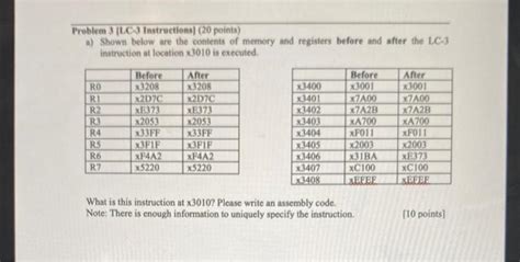 Solved Problem 3 Lc 3 Instructions 20 Points A Shown