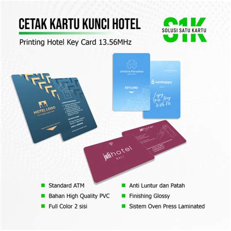 Jual Cetak Kartu Hotel RFID Hotel Lock Key Card Printing Pcs Kota Tangerang