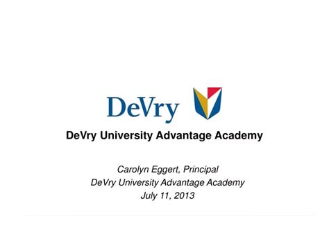 Ppt Devry University Advantage Academy Powerpoint Presentation Free