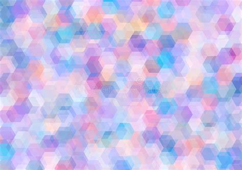 Abstract Mosaic Background Pink Blue Hexagonal Shape Stock Vector Illustration Of Violet